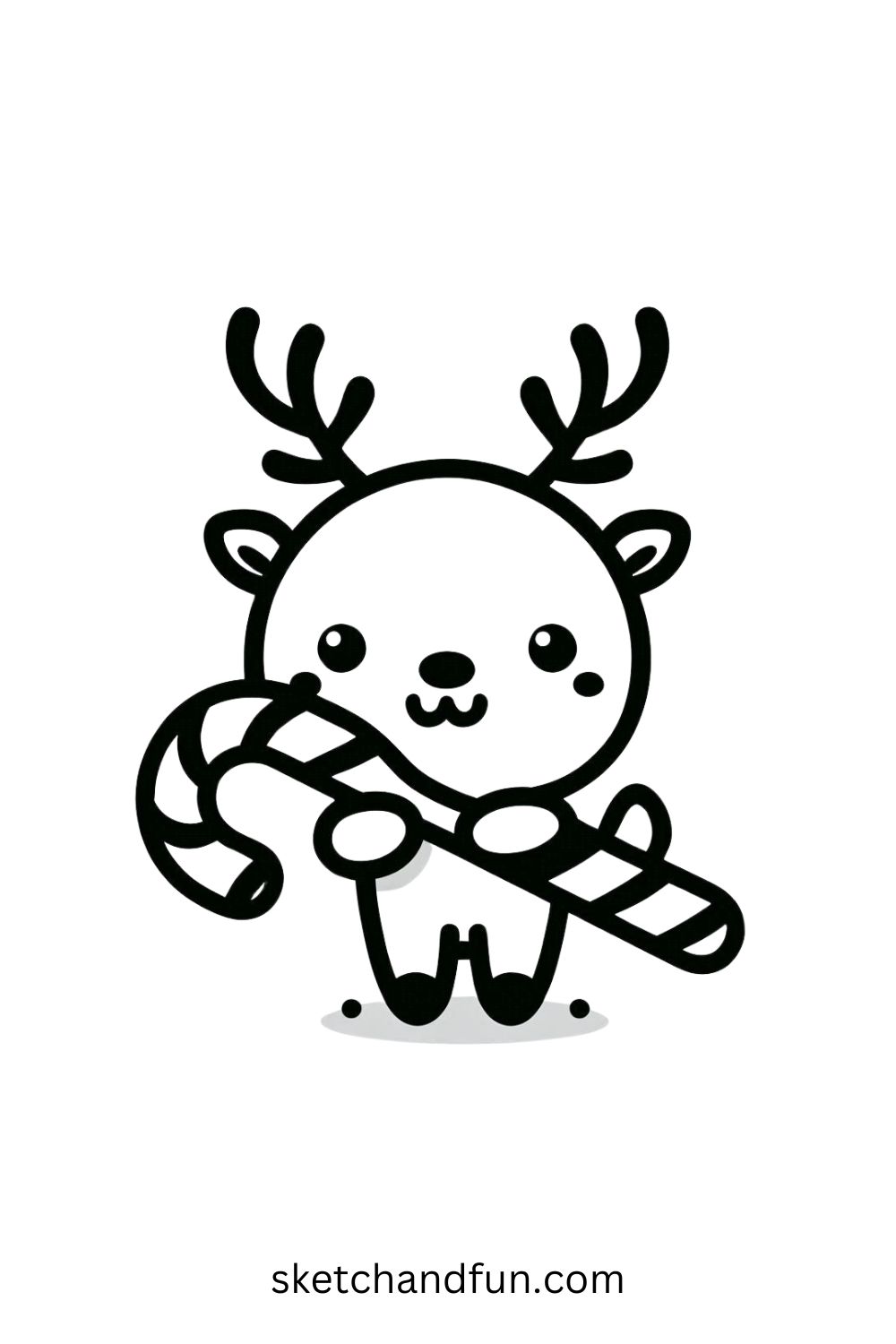 40+ Easy Cute Reindeer Drawing Ideas - Sketch and Fun