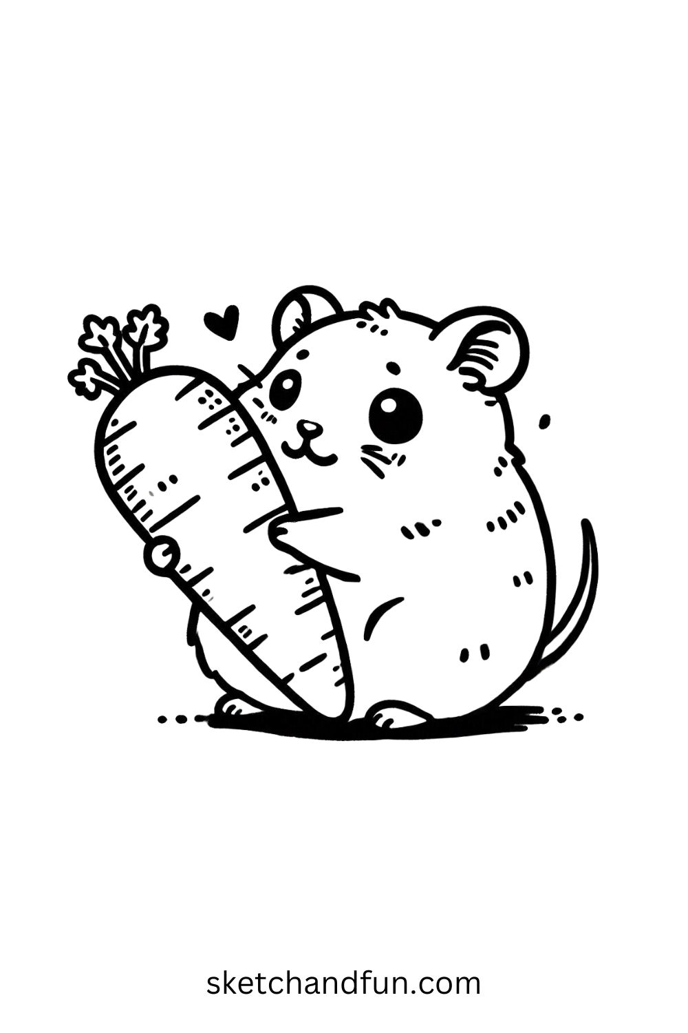 40+ Easy Cute Hamster Drawing Ideas - Sketch and Fun