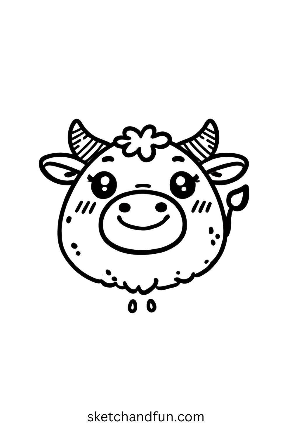 39+ Easy Cute Bull Drawing Ideas - Sketch and Fun