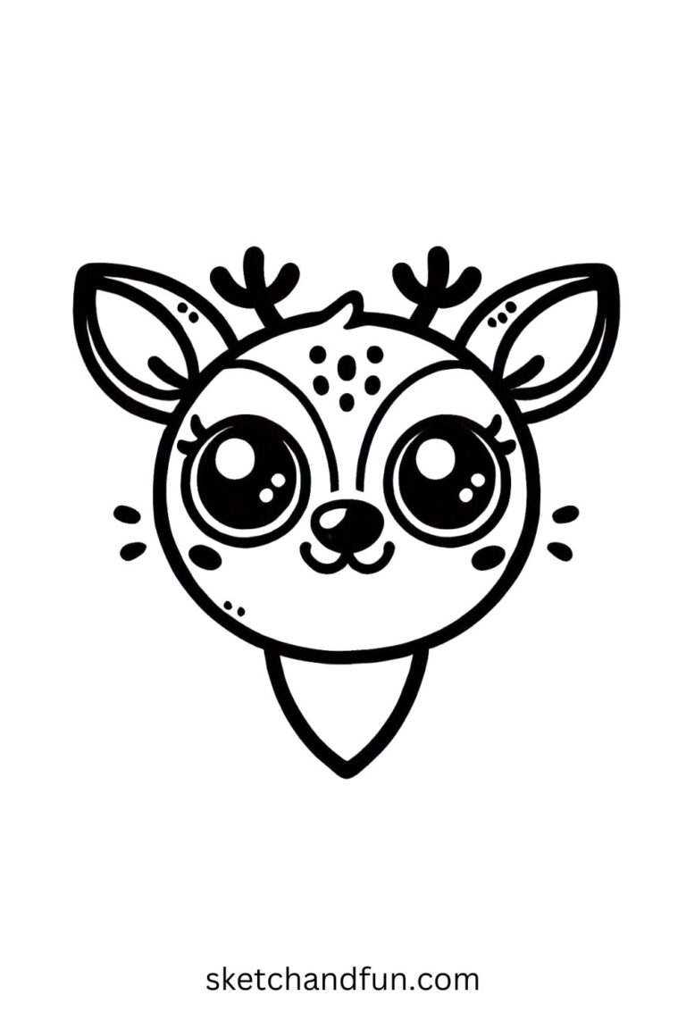 39+ Easy Cute Deer Drawing Ideas - Sketch and Fun