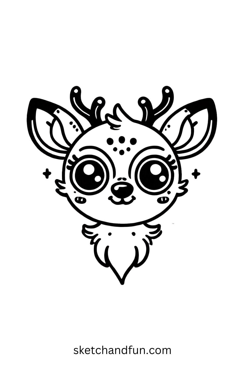 39+ Easy Cute Deer Drawing Ideas - Sketch and Fun