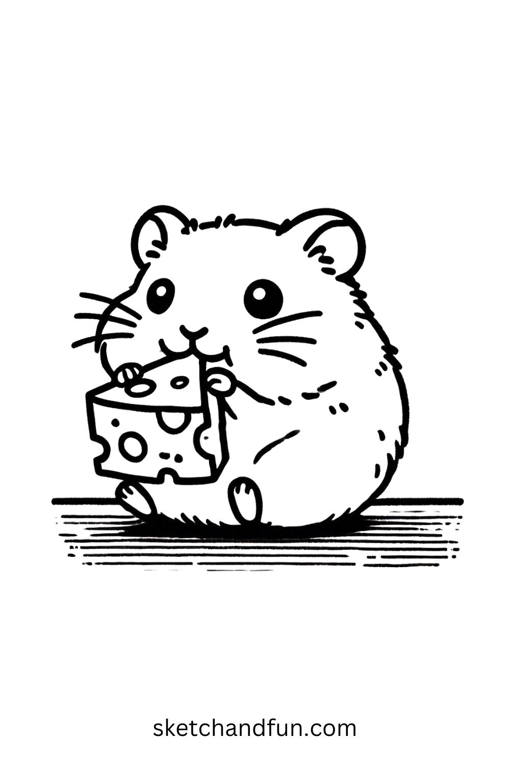 40+ Easy Cute Hamster Drawing Ideas - Sketch and Fun