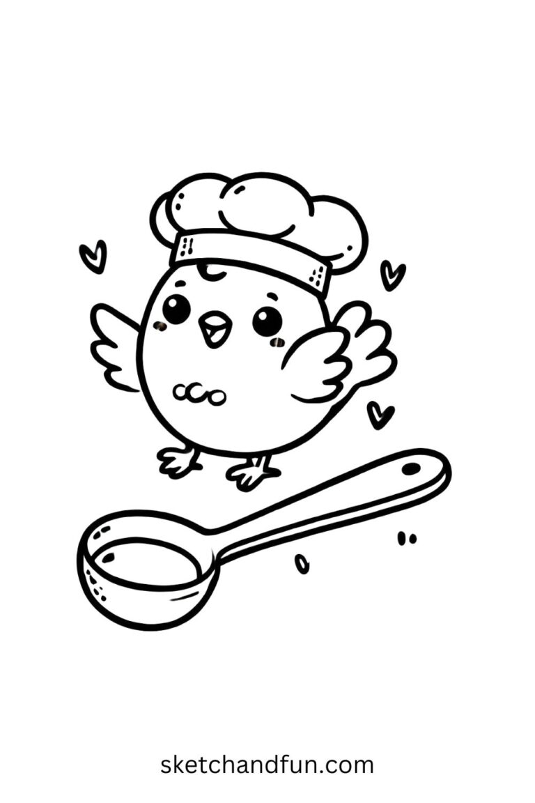 40+ Easy Cute Chicken Drawing Ideas - Sketch and Fun
