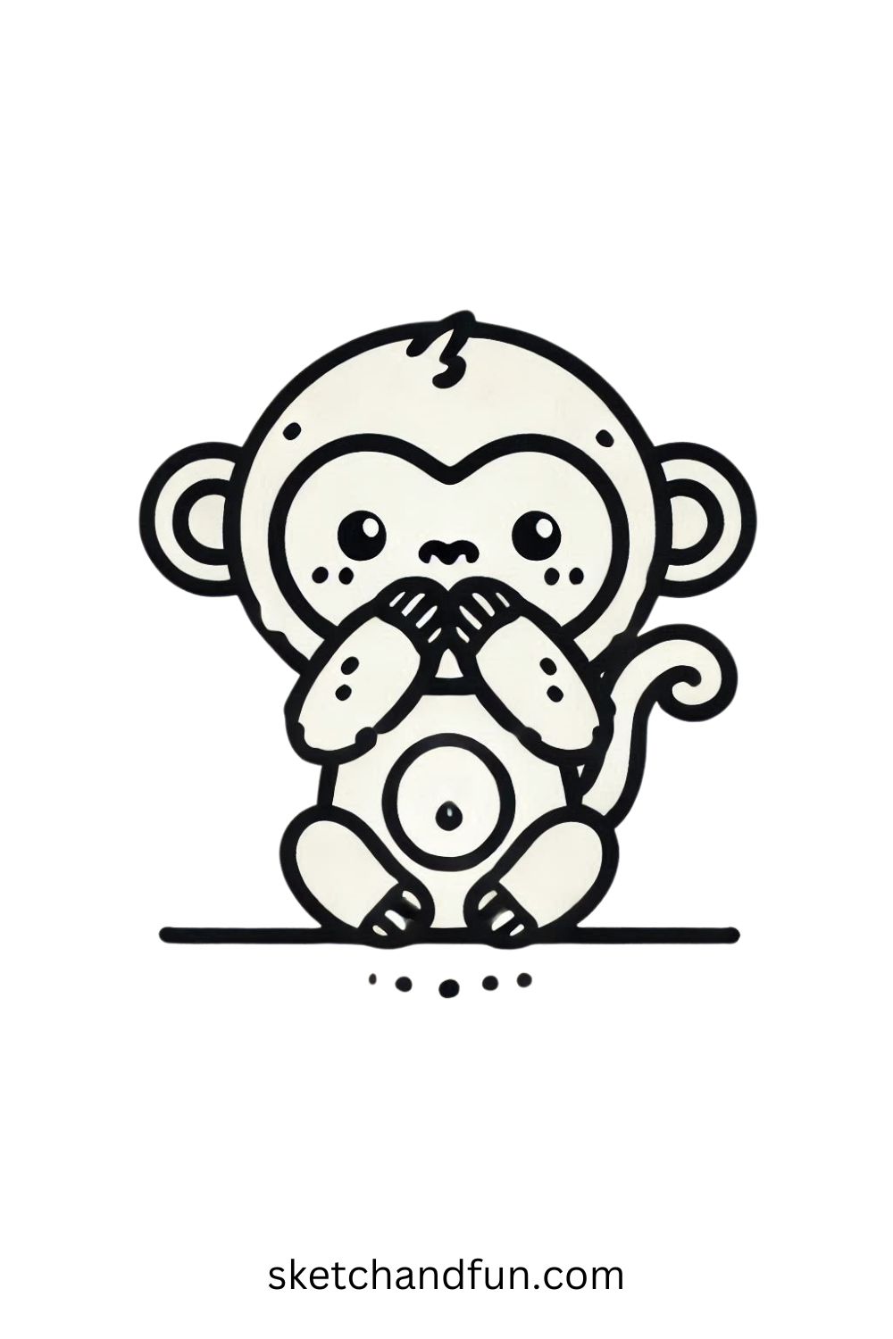 39+ Easy Cute Monkey Drawing Ideas - Sketch and Fun
