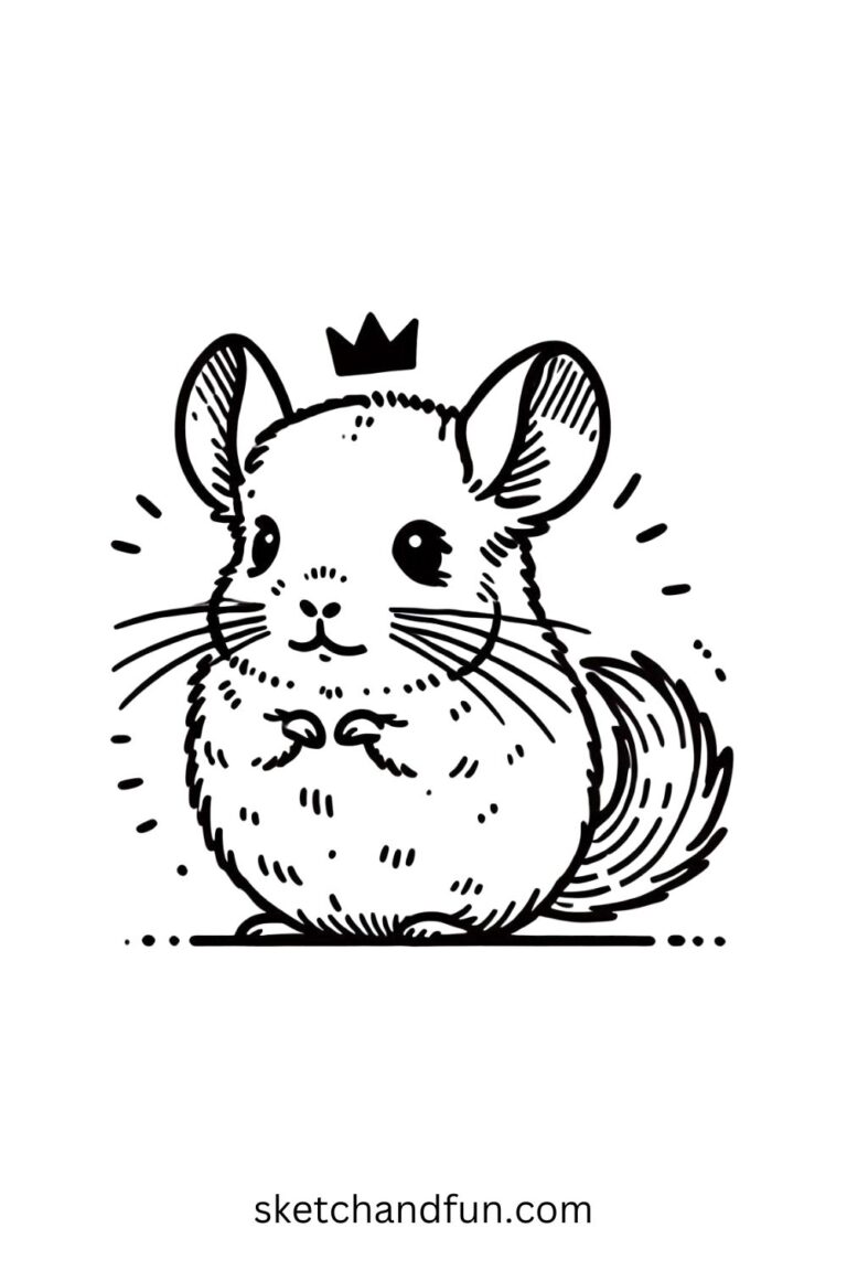 40+ Easy Cute Chinchilla Drawing Ideas - Sketch and Fun