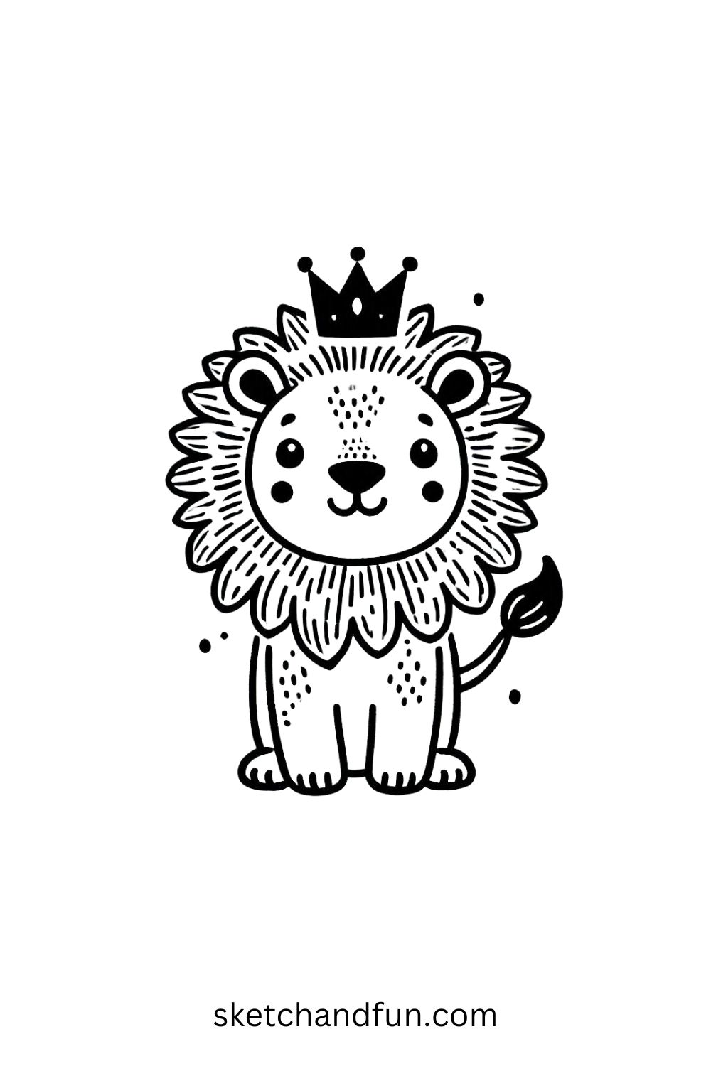 40+ Easy Cute Lion Drawing Ideas - Sketch and Fun