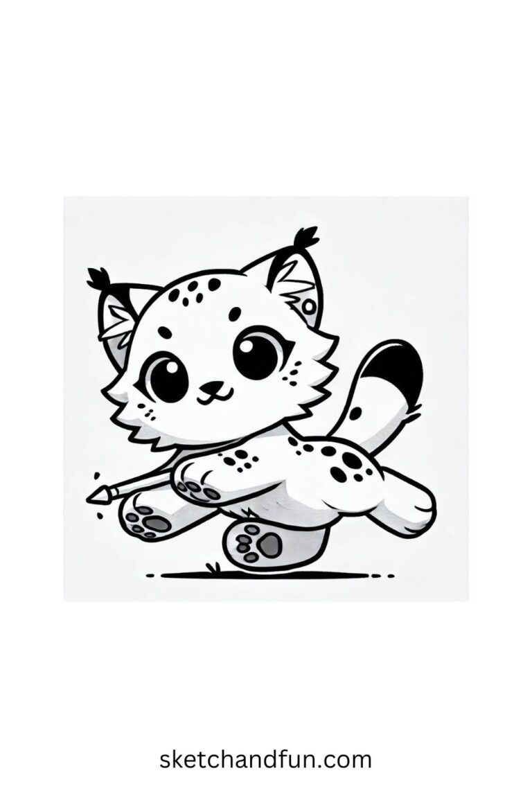 39+ Easy Cute Lynx Drawing Ideas - Sketch and Fun
