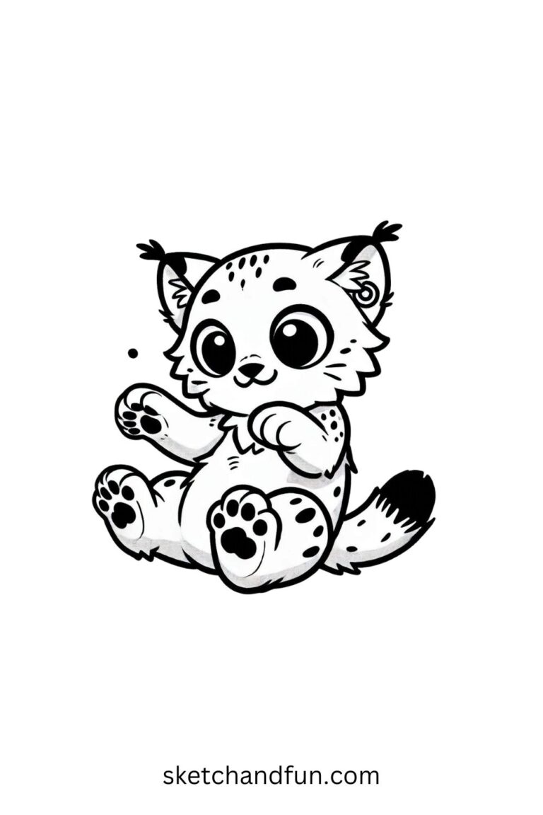 39+ Easy Cute Lynx Drawing Ideas - Sketch and Fun
