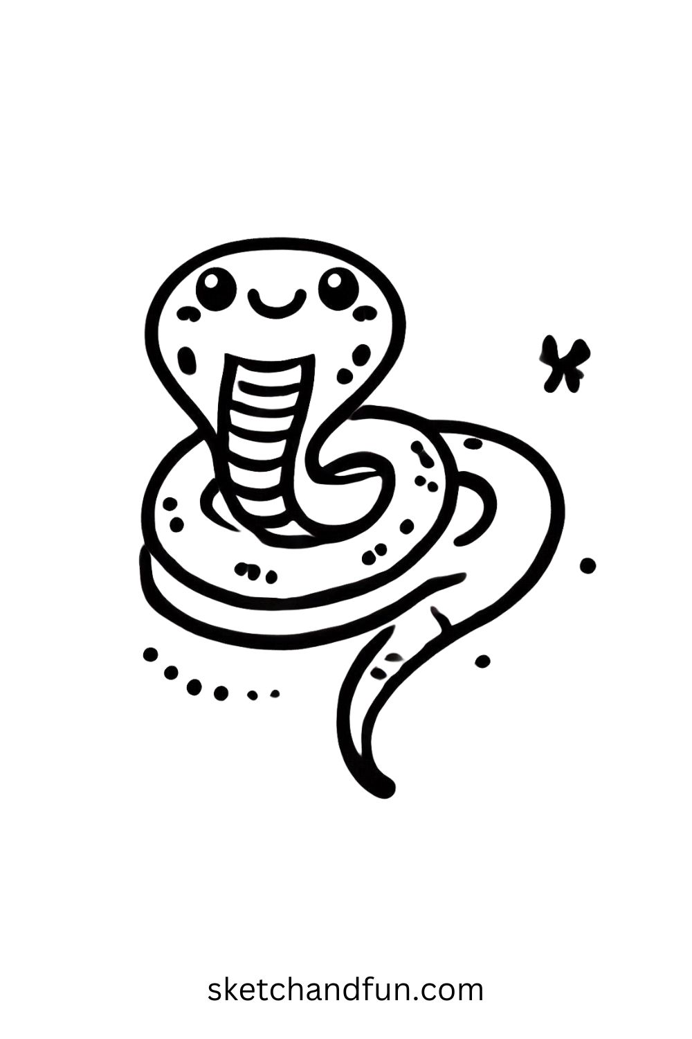 39+ Easy Cute Cobra Drawing Ideas - Sketch and Fun