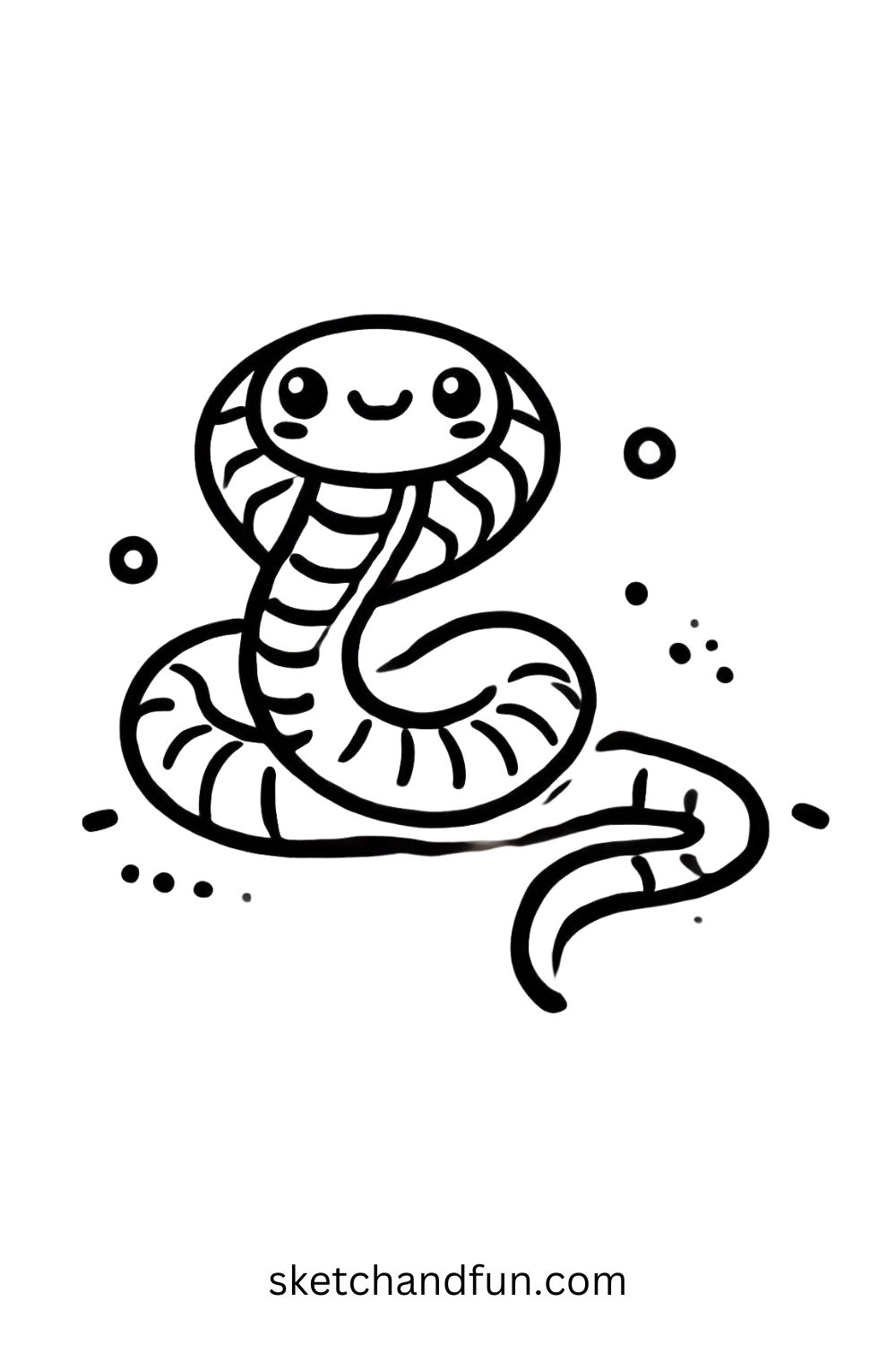 39+ Easy Cute Cobra Drawing Ideas - Sketch and Fun