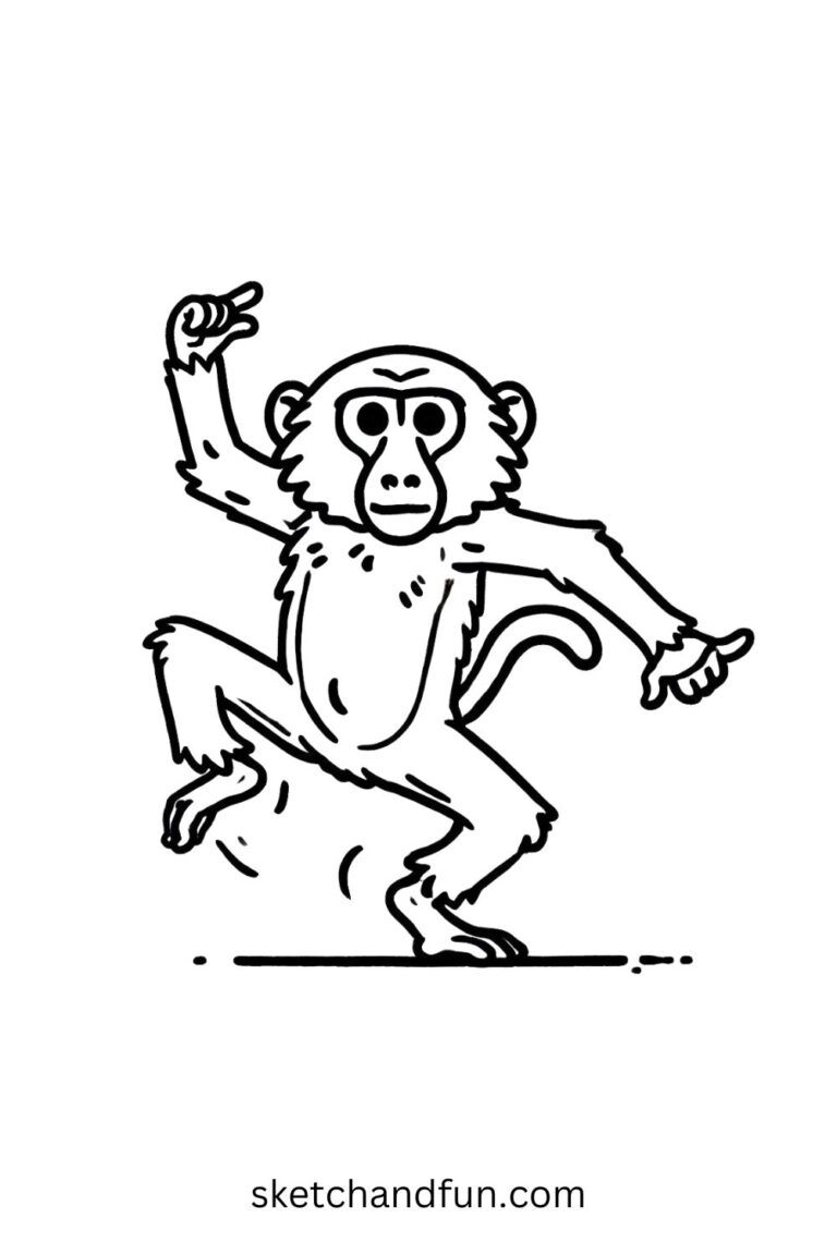 39+ Easy Cute Baboon Drawing Ideas - Sketch and Fun