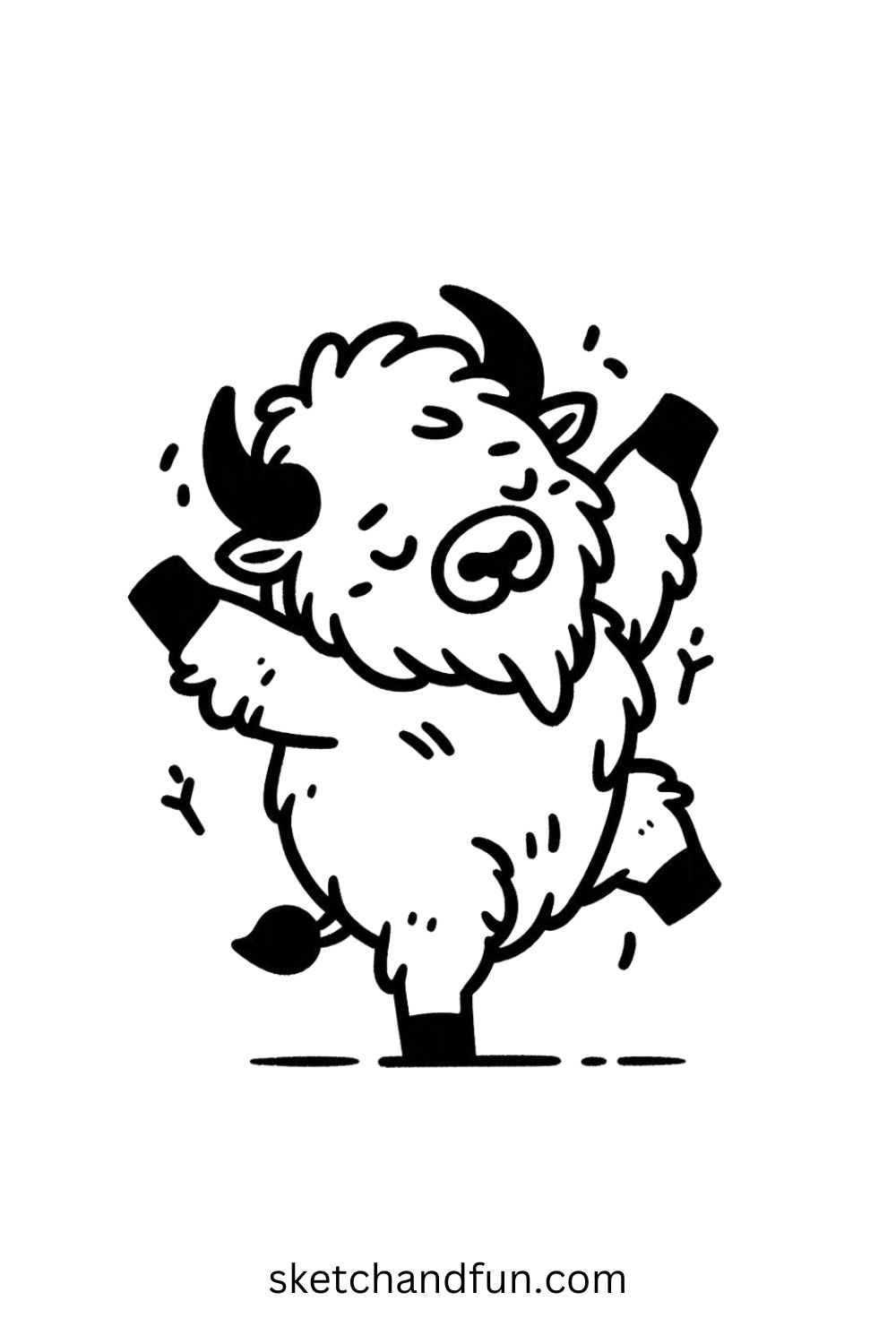 30+ Easy Cute Bison Drawing Ideas - Sketch and Fun