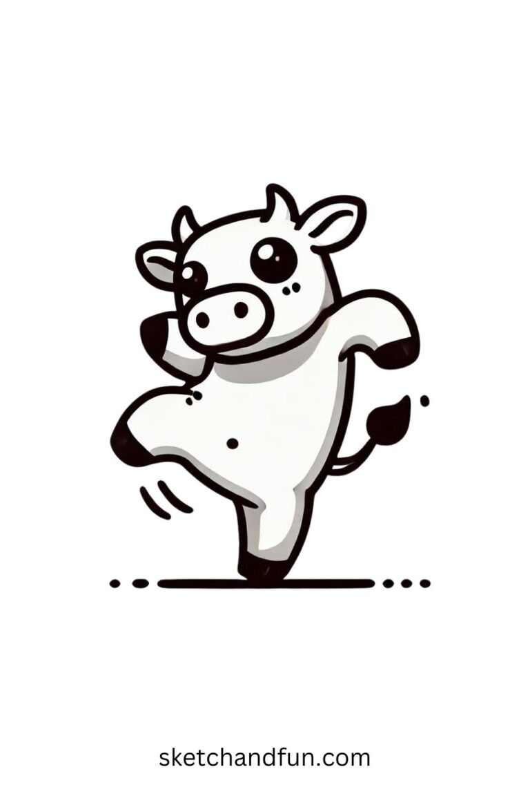 39+ Easy Cute Bull Drawing Ideas - Sketch and Fun