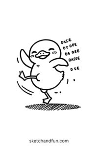 40+ Easy Cute Duck Drawing Ideas - Sketch and Fun