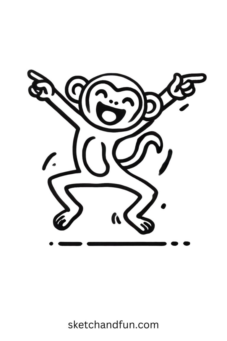 39+ Easy Cute Monkey Drawing Ideas - Sketch and Fun