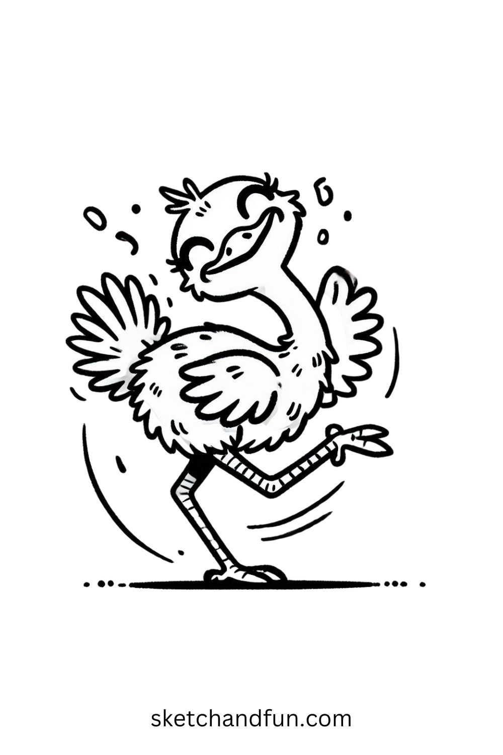 42+ Easy Cool Ostrich Drawing Ideas - Sketch and Fun