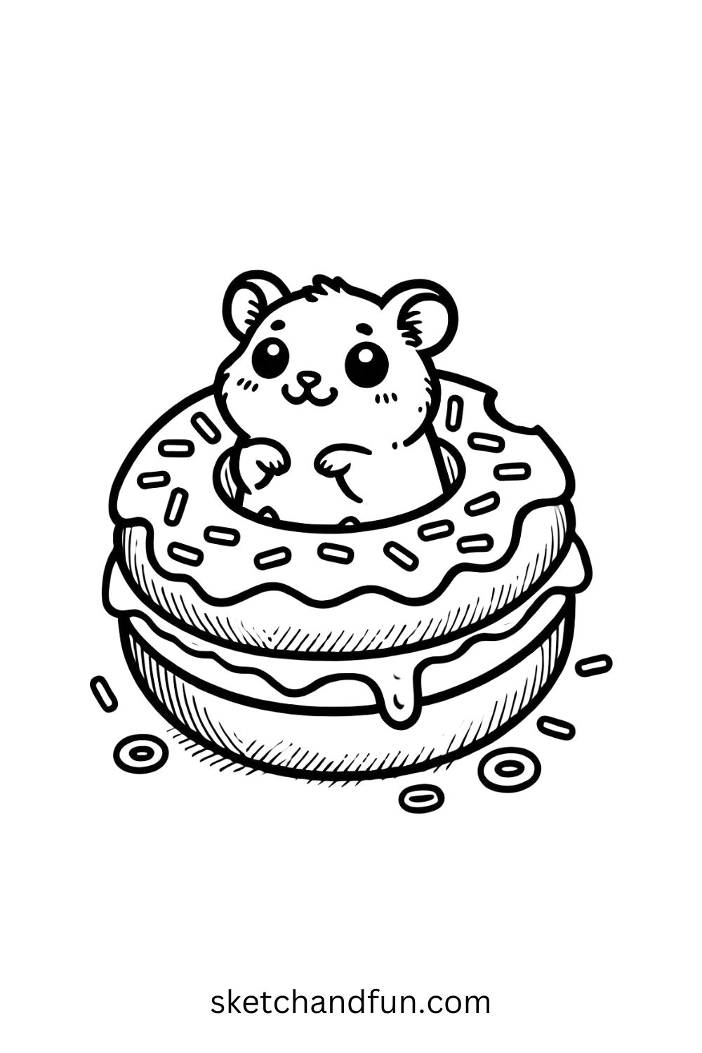 40+ Easy Cute Hamster Drawing Ideas - Sketch and Fun