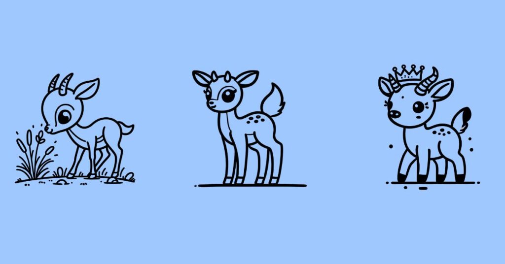 40+ Easy Cute Antelope Drawing Ideas - Sketch and Fun