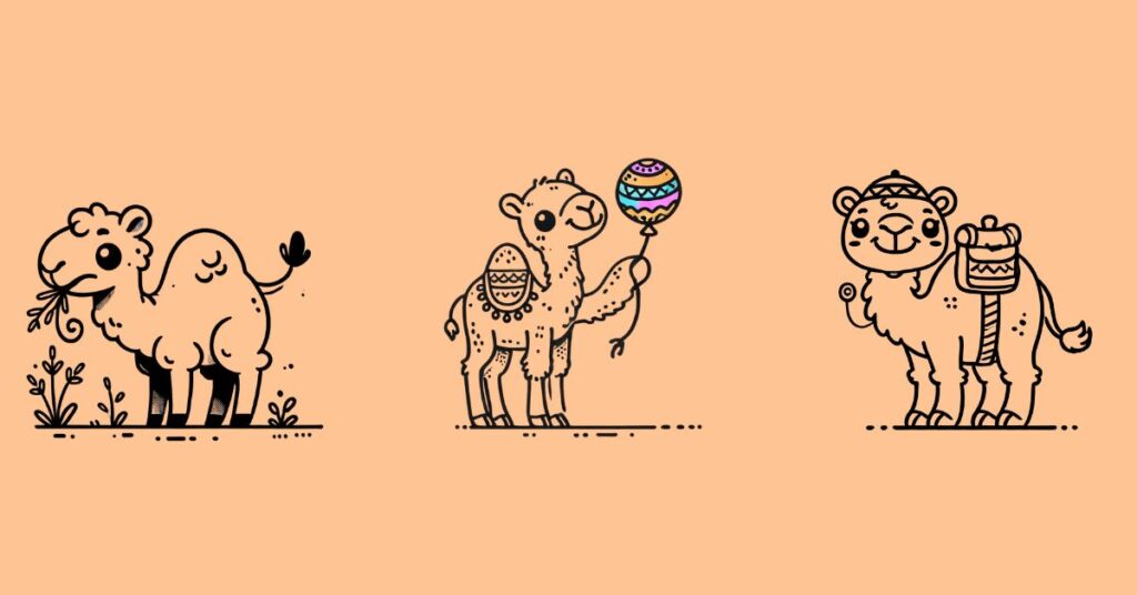 39+ Easy Cute Camel Drawing Ideas - Sketch and Fun
