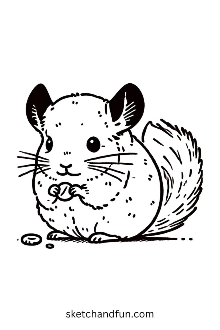 40+ Easy Cute Chinchilla Drawing Ideas - Sketch and Fun