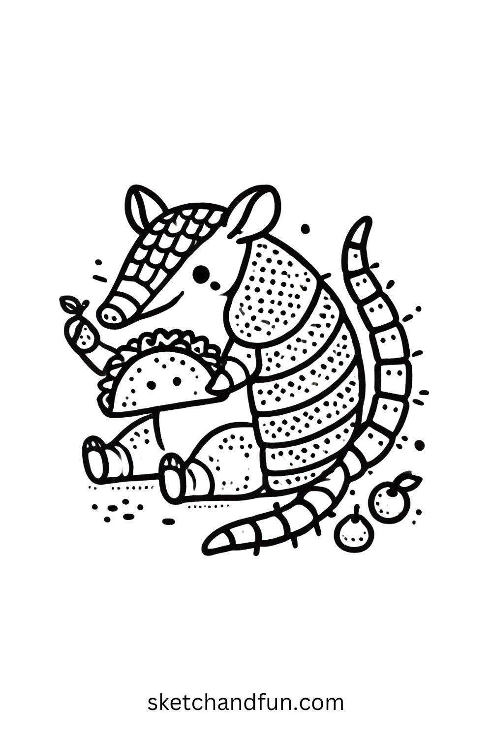 39+ Easy Cute Armadillo Drawing Ideas - Sketch and Fun