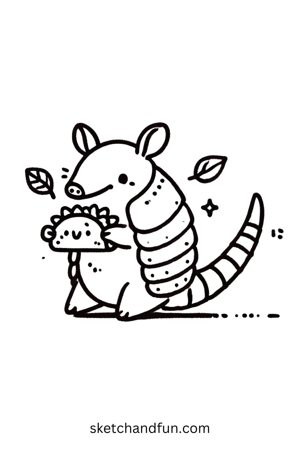39+ Easy Cute Armadillo Drawing Ideas - Sketch and Fun