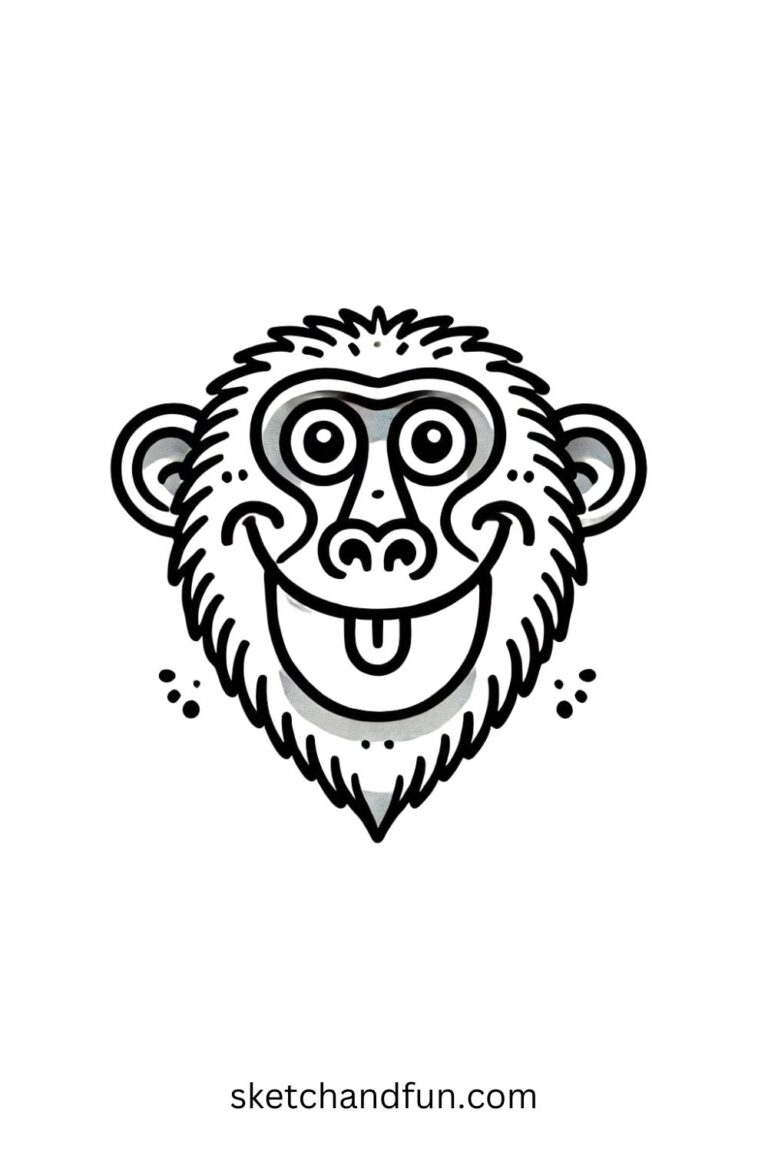 39+ Easy Cute Baboon Drawing Ideas - Sketch and Fun