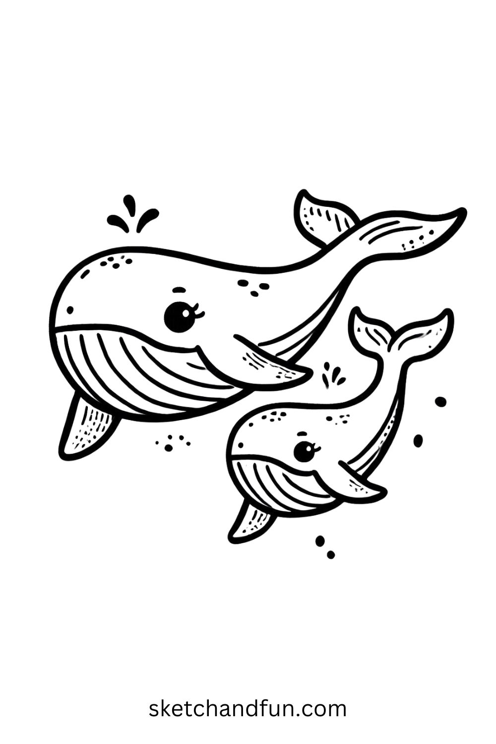 40+ Easy Cute Whale Drawing Ideas - Sketch and Fun