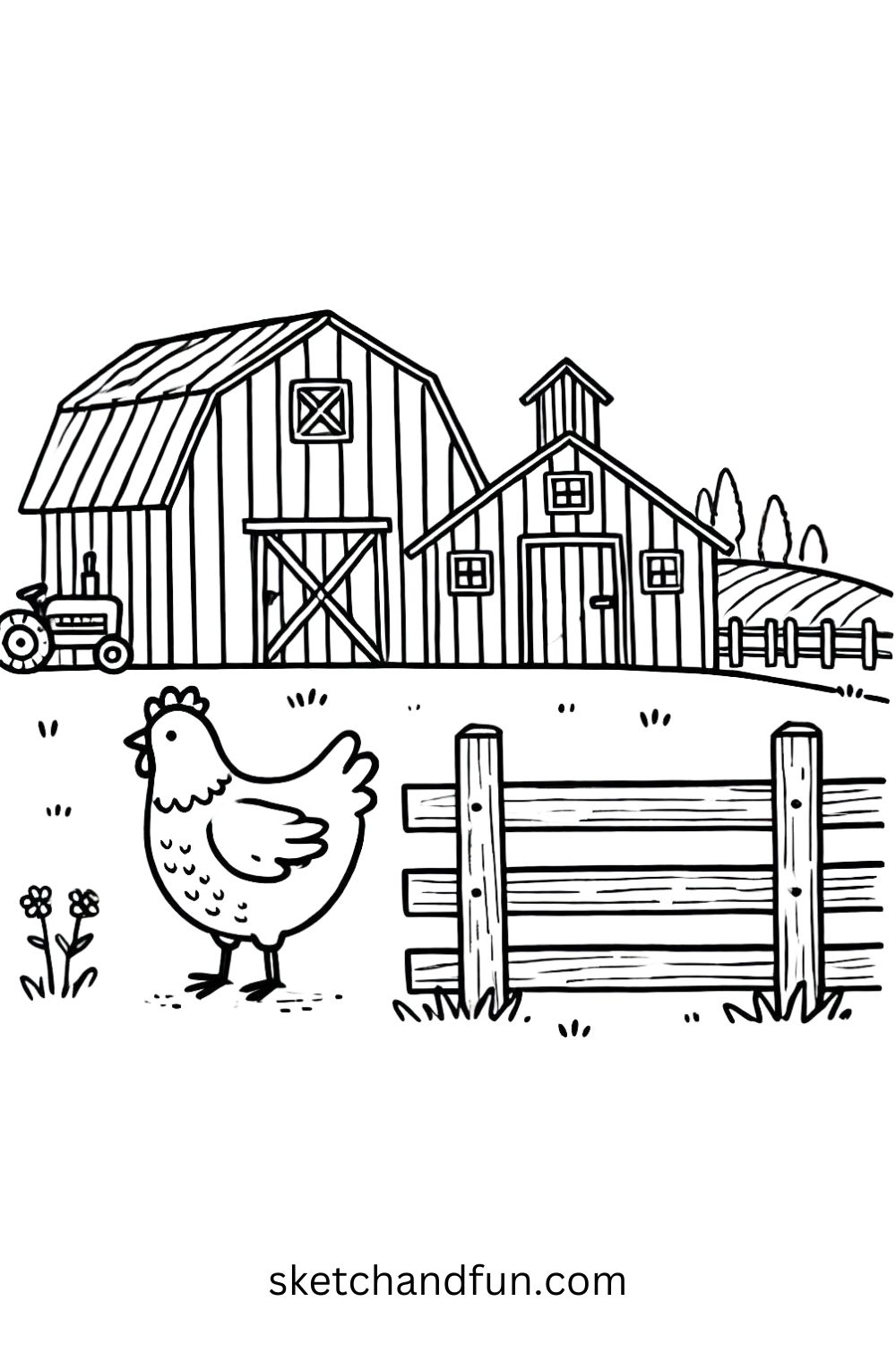 40+ Easy Cute Chicken Drawing Ideas - Sketch and Fun