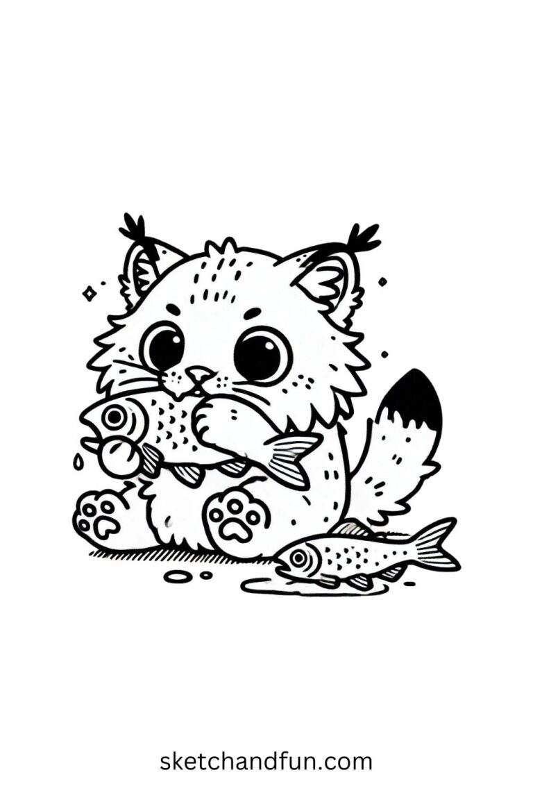 39+ Easy Cute Lynx Drawing Ideas - Sketch and Fun