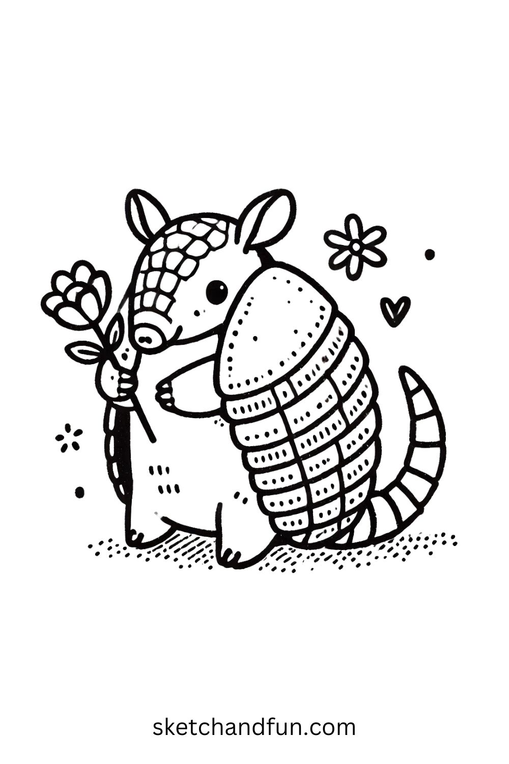 39+ Easy Cute Armadillo Drawing Ideas - Sketch and Fun
