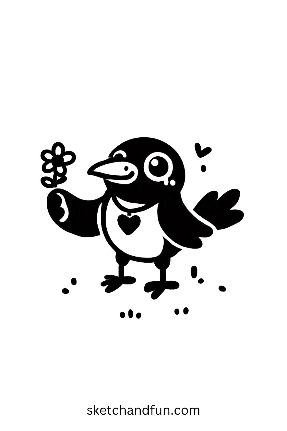 33+ Easy Cute Crow Drawing Ideas - Sketch and Fun