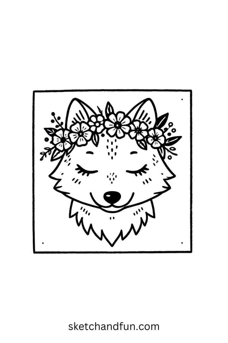 40+ Easy Cute Wolf Drawing Ideas - Sketch and Fun