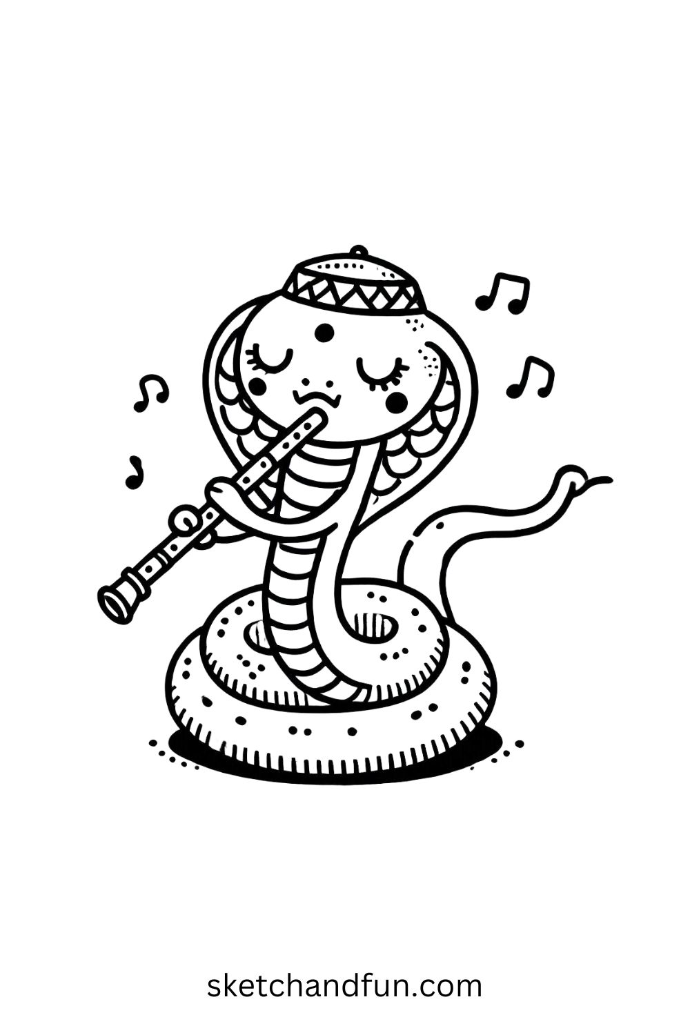 39+ Easy Cute Cobra Drawing Ideas - Sketch and Fun