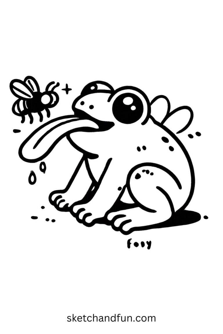 39+ Easy Cute Frog Drawing Ideas - Sketch and Fun