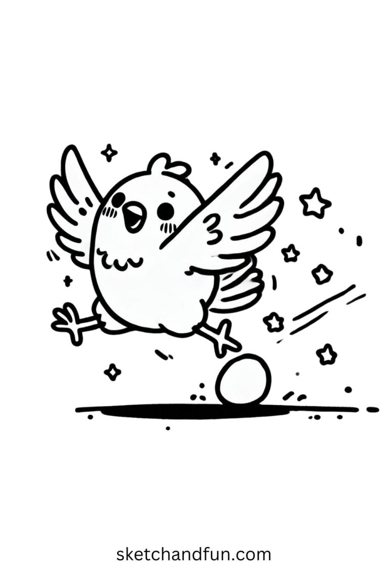 40+ Easy Cute Chicken Drawing Ideas - Sketch and Fun