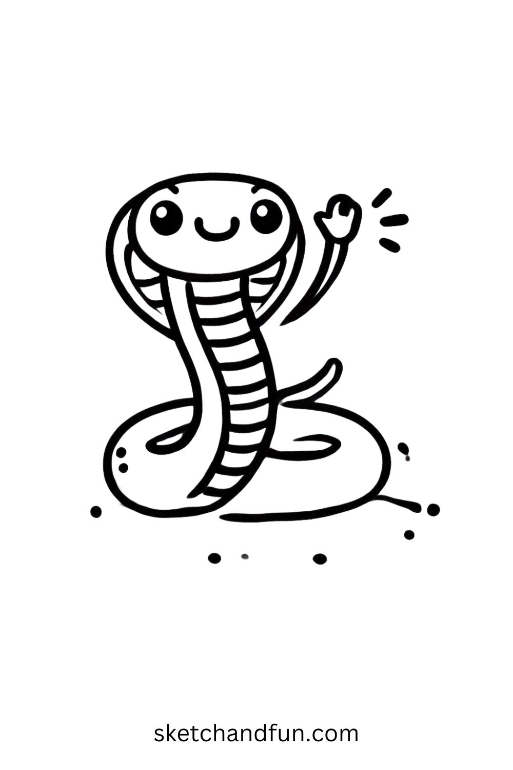 39+ Easy Cute Cobra Drawing Ideas - Sketch and Fun