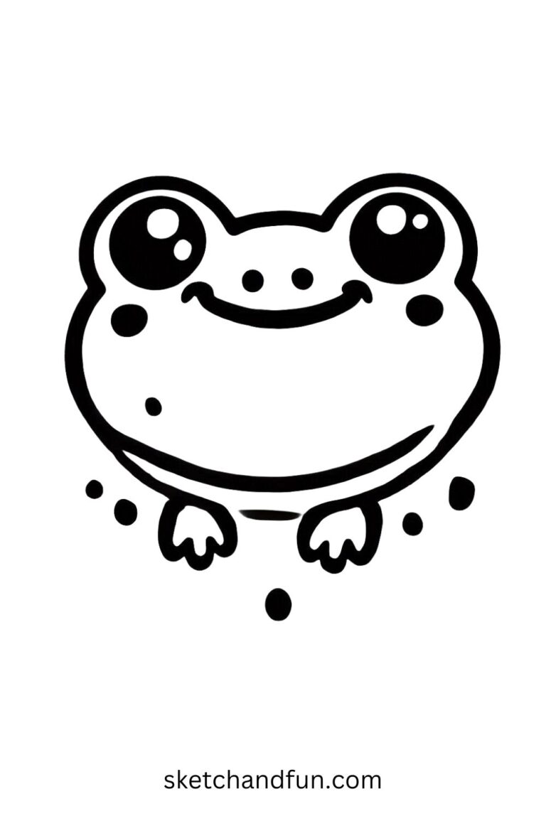 39+ Easy Cute Frog Drawing Ideas - Sketch and Fun
