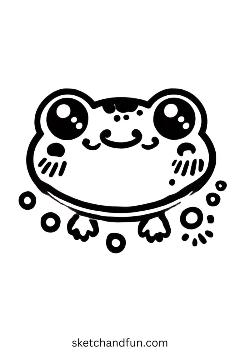 39+ Easy Cute Frog Drawing Ideas - Sketch and Fun