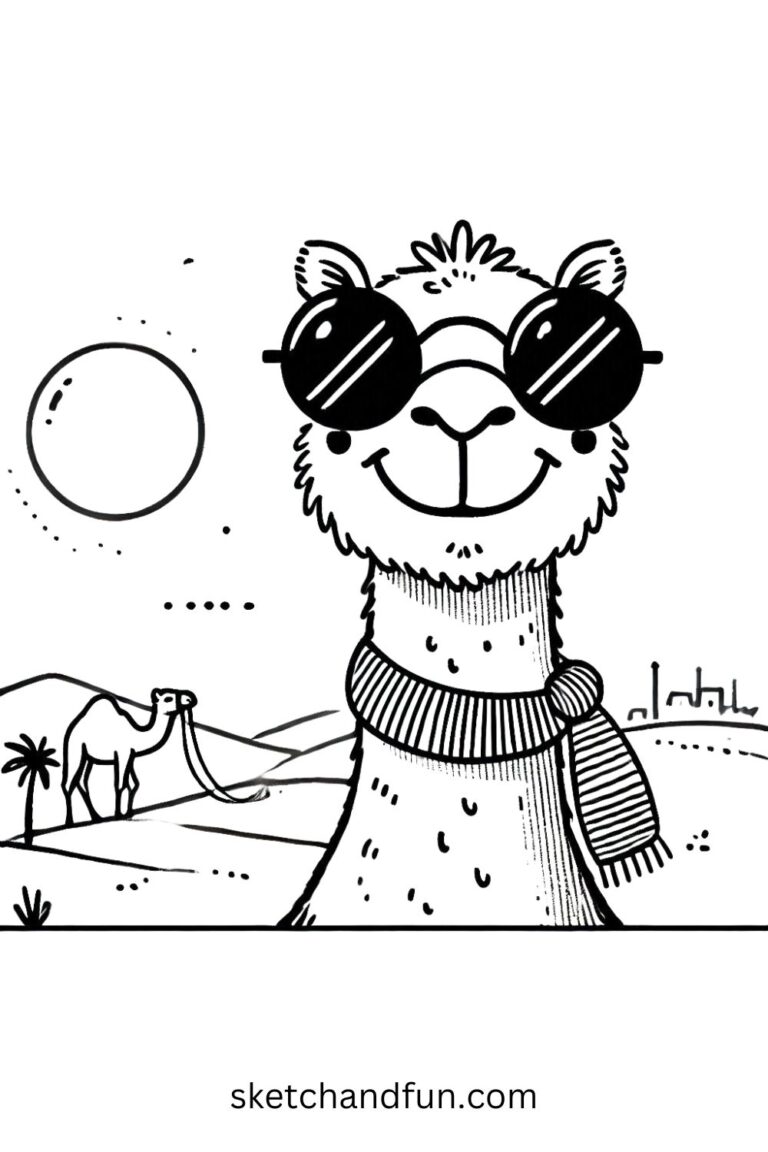 39+ Easy Cute Camel Drawing Ideas - Sketch and Fun
