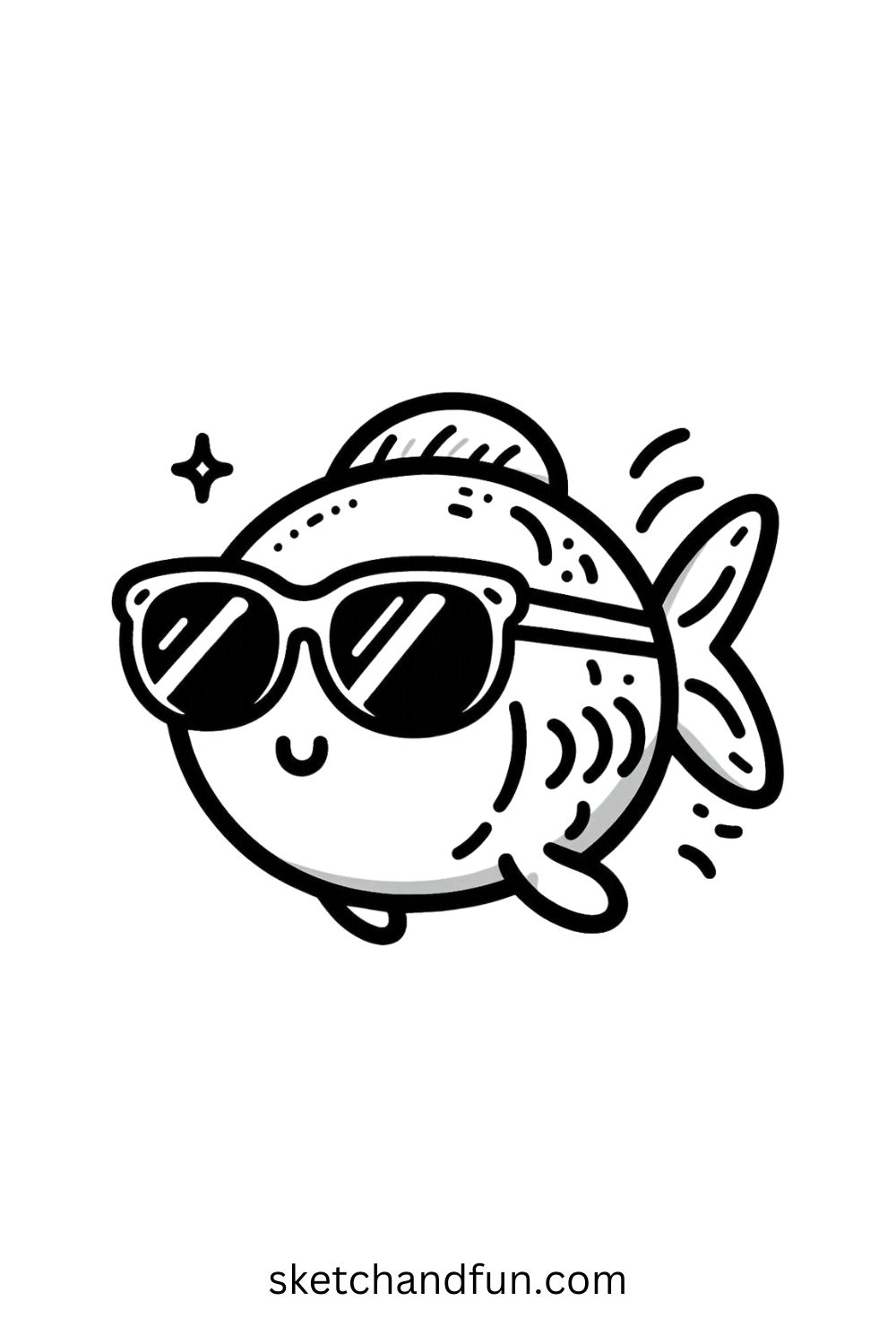 40+ Easy Cute Fish Drawing Ideas - Sketch and Fun