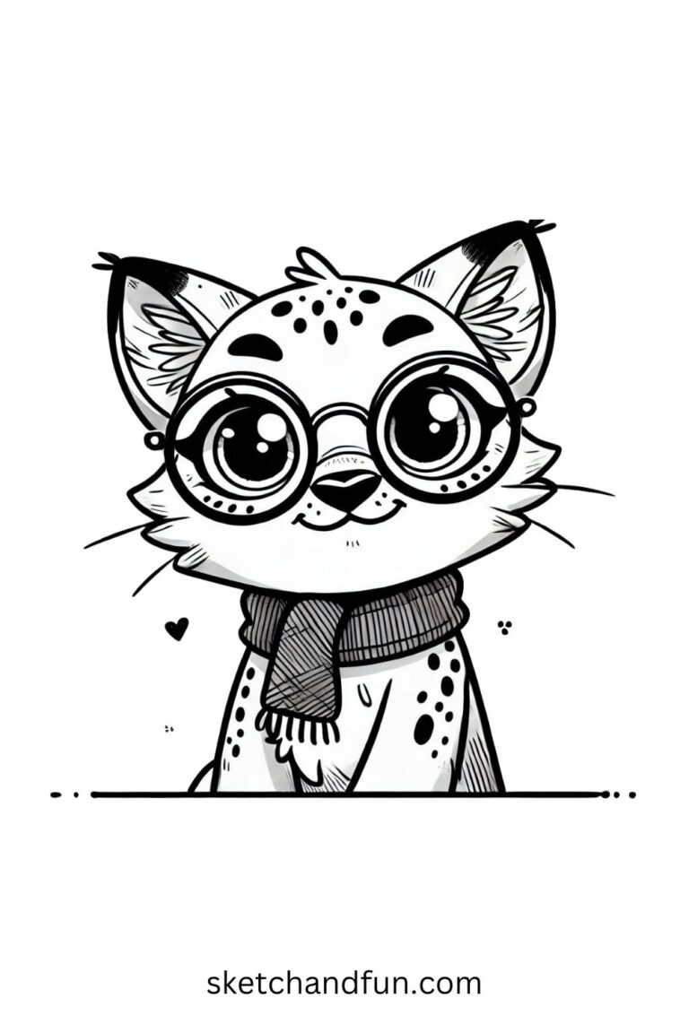 39+ Easy Cute Lynx Drawing Ideas - Sketch and Fun