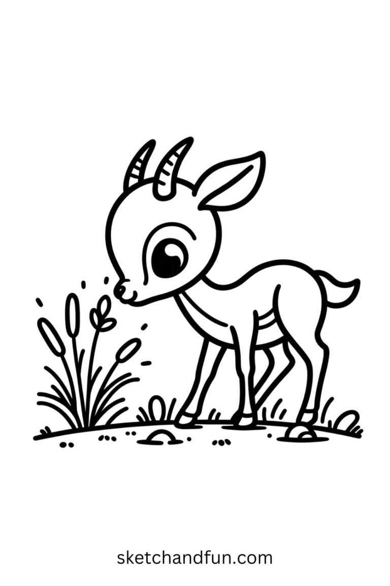 40+ Easy Cute Antelope Drawing Ideas - Sketch and Fun