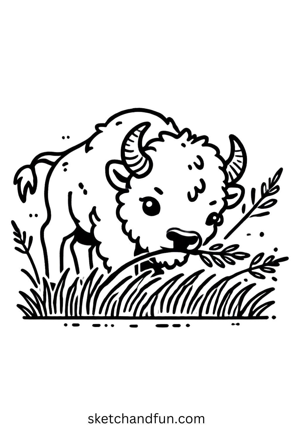 30+ Easy Cute Bison Drawing Ideas - Sketch and Fun