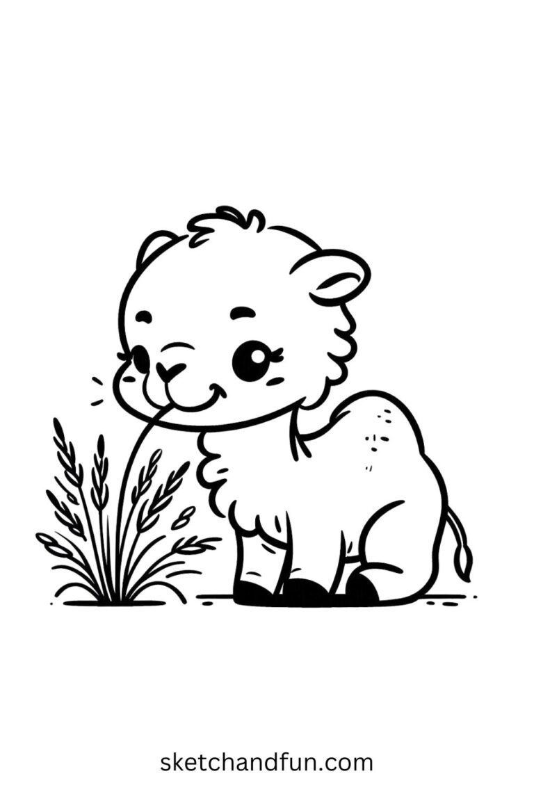 39+ Easy Cute Camel Drawing Ideas - Sketch and Fun