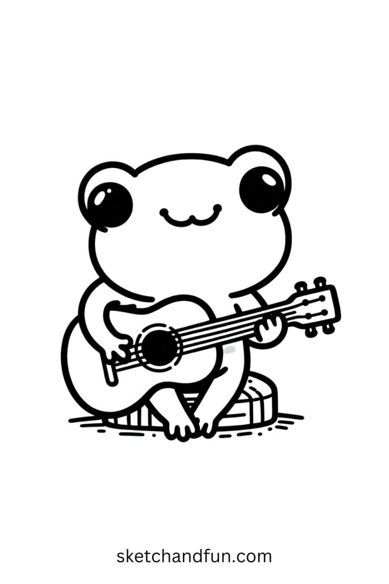 39+ Easy Cute Frog Drawing Ideas - Sketch and Fun