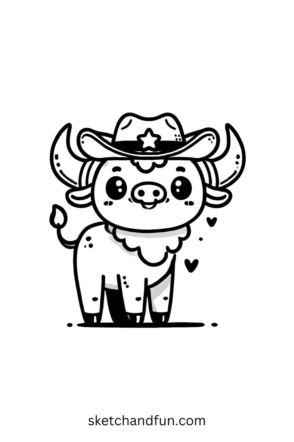 42+ Easy Cute Buffalo Drawing Ideas - Sketch and Fun