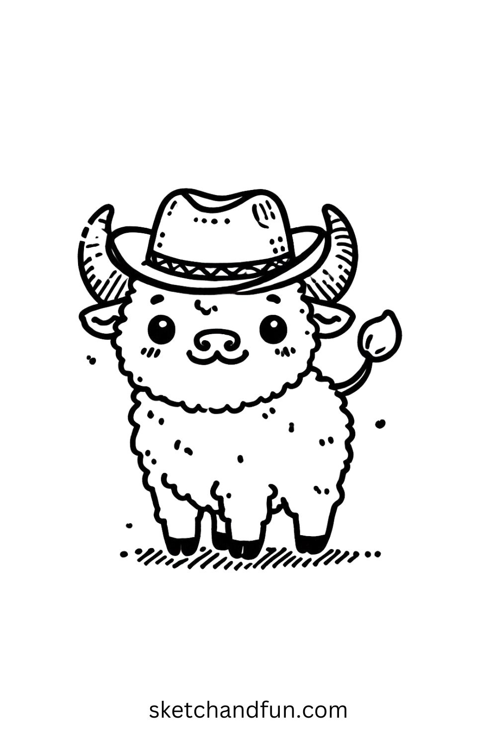 42+ Easy Cute Buffalo Drawing Ideas - Sketch and Fun