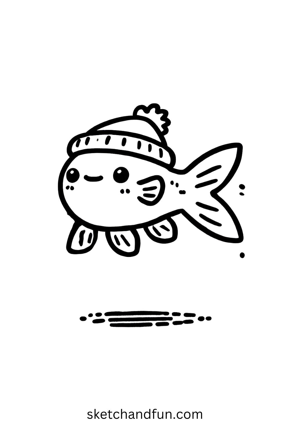 40+ Easy Cute Fish Drawing Ideas - Sketch and Fun