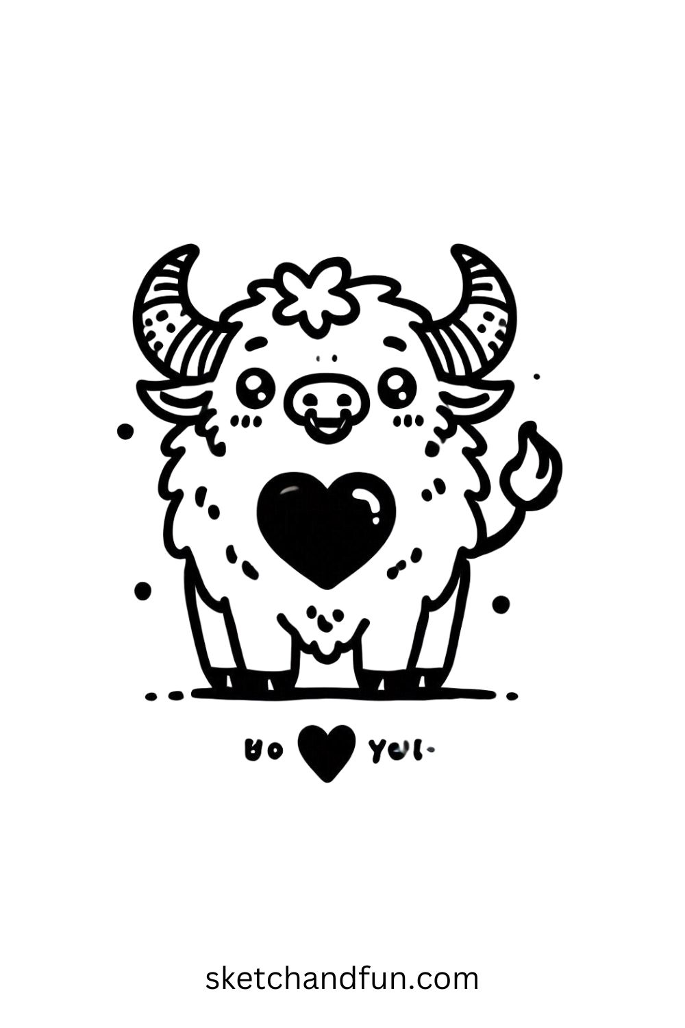 42+ Easy Cute Buffalo Drawing Ideas - Sketch and Fun